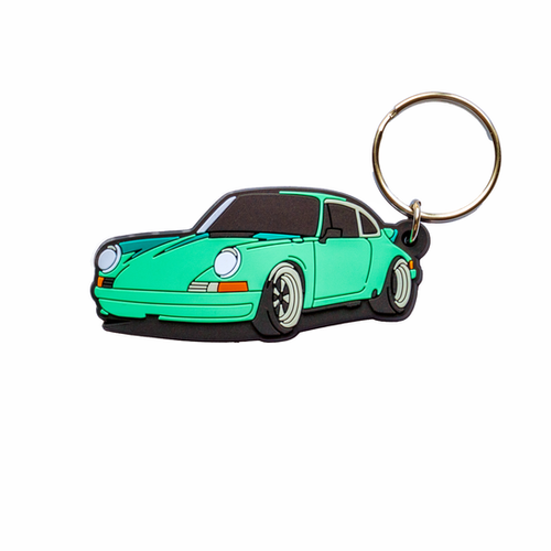 Life is Better at the Track, Vintage Porsche Keychain Accessory