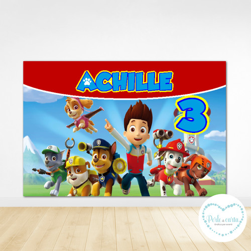 PAW PATROL backdrop digitale | Perle di Carta