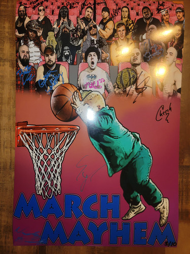 Signed March Mayhem Limited Poster | Immortal Wrestling
