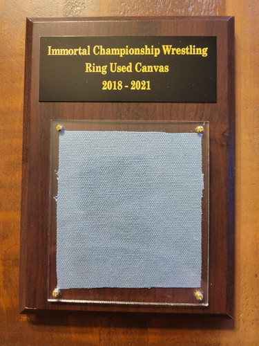 ICW Ring Used Canvas Plaque | Immortal Wrestling