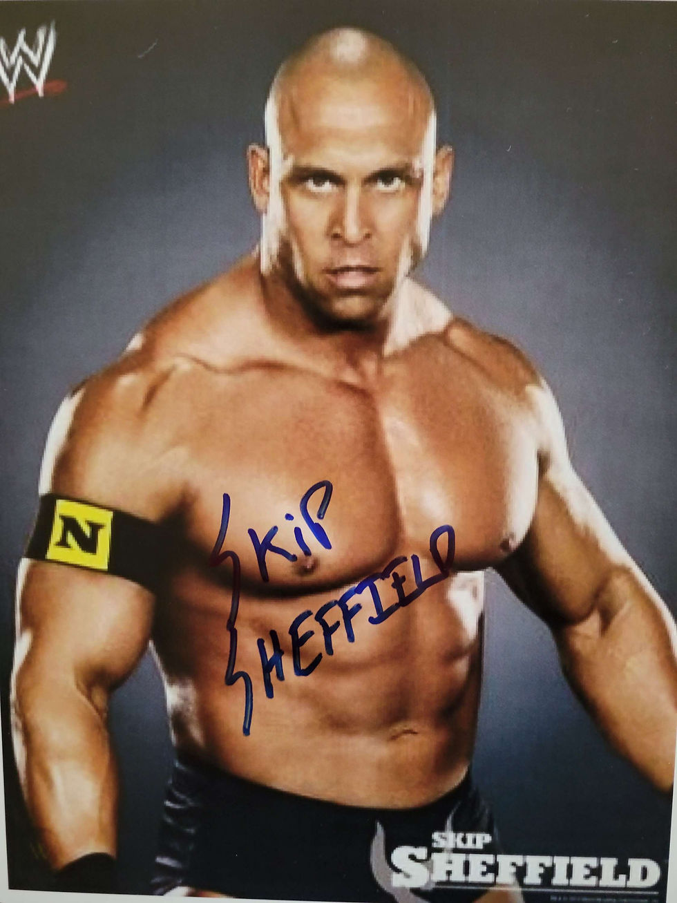 Very Rare Skip Sheffield Signed Photo | Immortal Wrestling