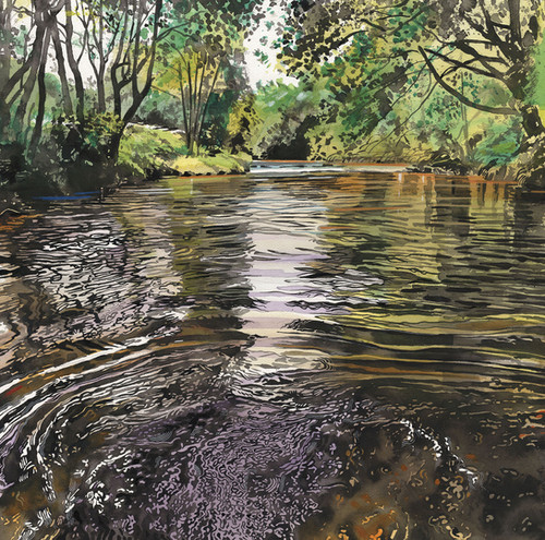 Exmoor Print - "The Barle 5" - from an Original Painting Watercolour By ...
