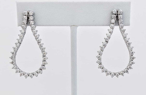 Diamond teardrop Earrings | ESSKAY GEMS