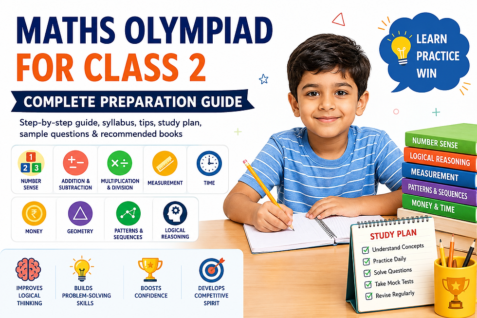 Maths Olympiad for Class 2: Complete Preparation Guide for Parents and ...