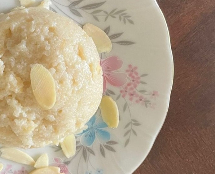 Almond Rava pudding (Badam Suji Pudding)