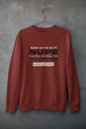 Nupe Sweatshirt | Finance Nupe | PLEDGE PARTY APPAREL