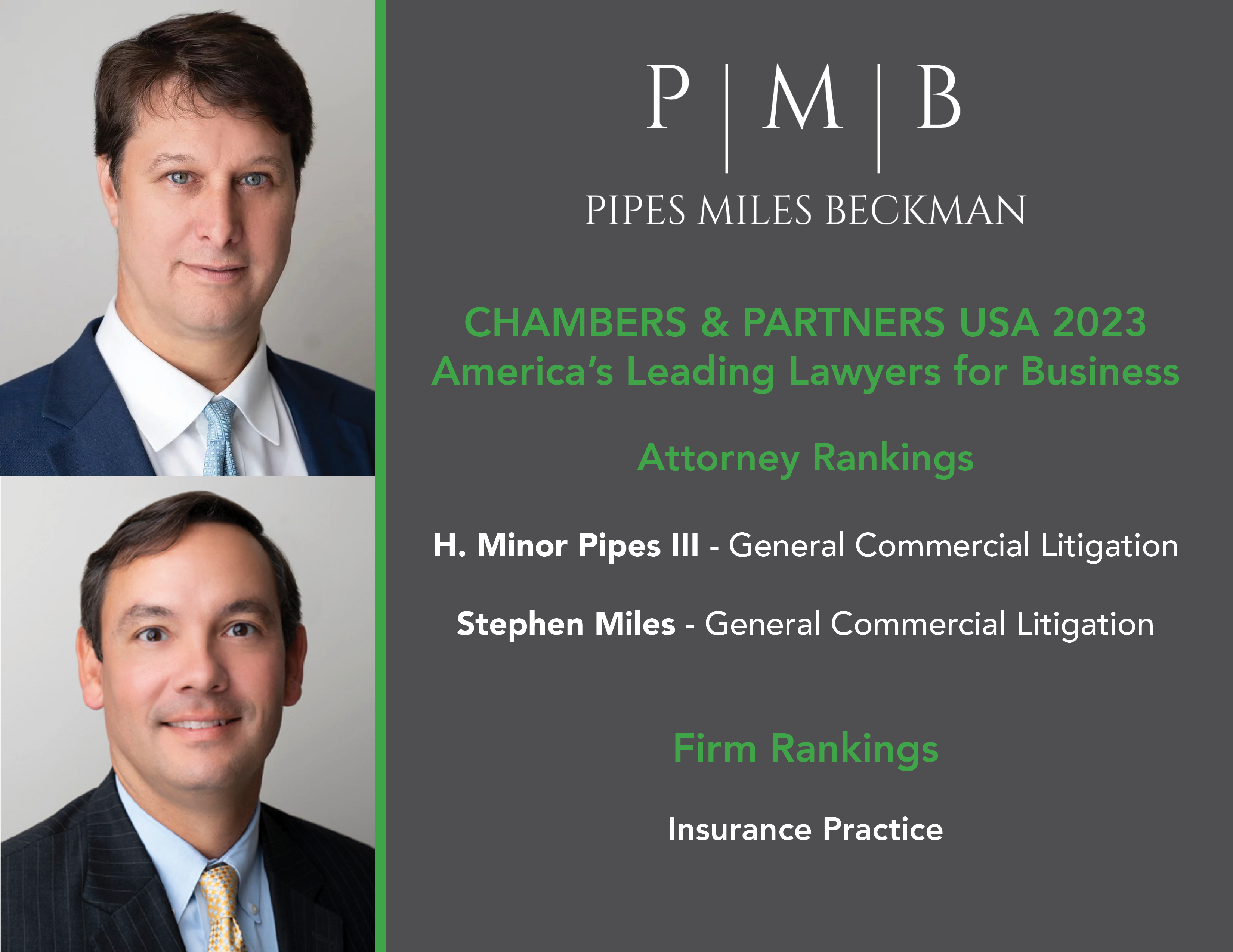 Pipes Miles Beckman and Partners Ranked in Chambers & Partners USA ...