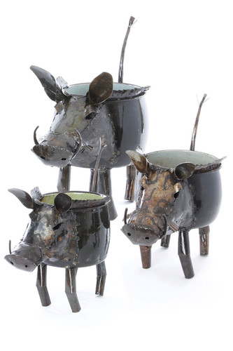 Recycled Wart Hog Planters | Rise Culture, L3C