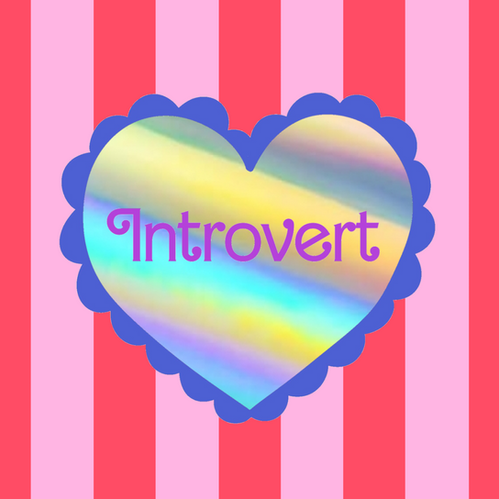 Introvert Sticker | Confetti Moon