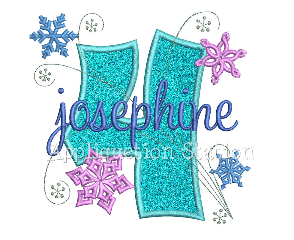 Snowflake Number 4 | appliquetionstation