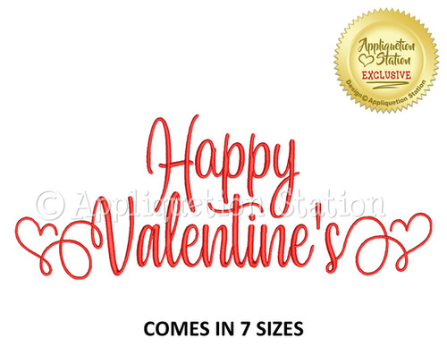 Happy Valentine's Script | appliquetionstation