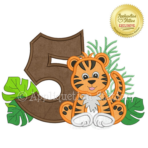 Tiger Number 5 | appliquetionstation