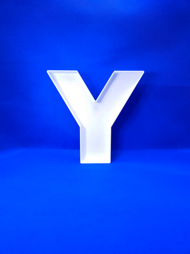 3D printed fillable letter Y | Prime3DPrime3D