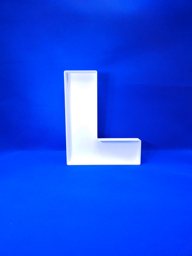 3D printed fillable letter L | Prime3DPrime3D
