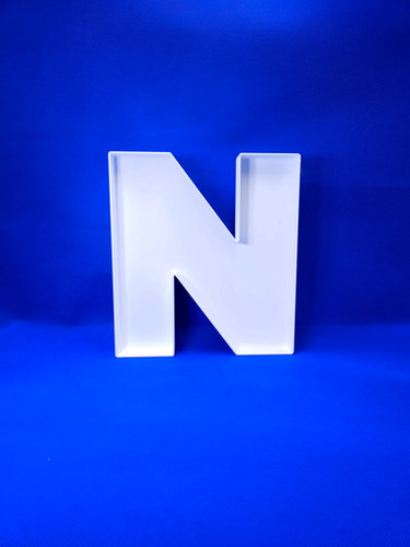3D printed fillable letter N | Prime3DPrime3D