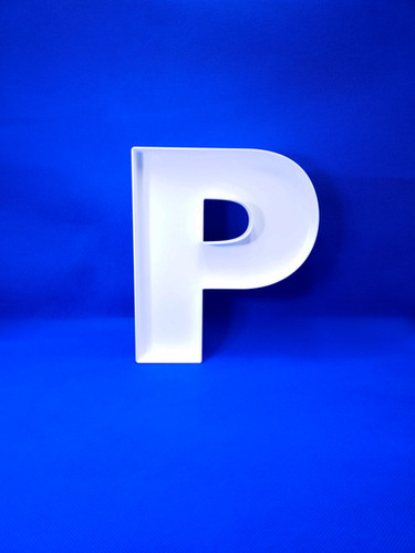 3D printed fillable letter P | Prime3DPrime3D