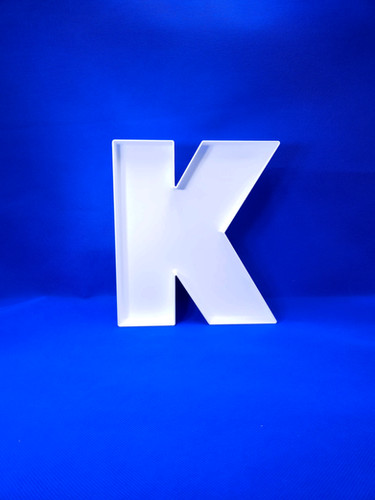 3D printed fillable letter K | Prime3DPrime3D