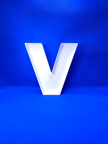 3D printed fillable letter V | Prime3DPrime3D