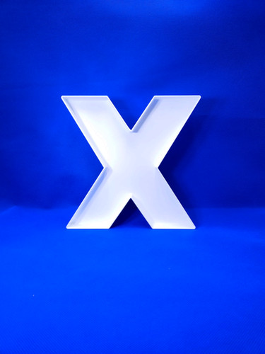 3D printed fillable letter X | Prime3DPrime3D