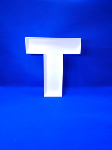 3D printed fillable letter T | Prime3DPrime3D