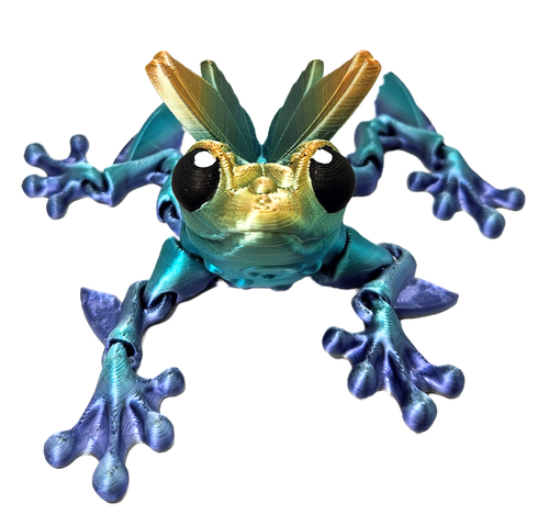 Articulated Flutter Frog: 3D Printed Nature-inspired Art