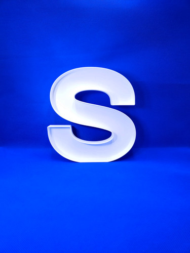 3D printed fillable letter S | Prime3DPrime3D