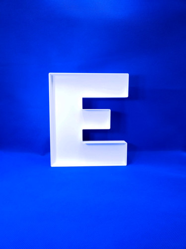 3D printed fillable letter E | Prime3DPrime3D