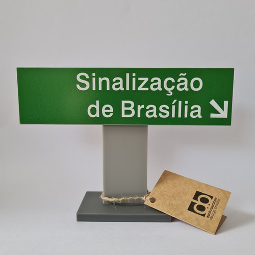 Placa verde P - Sinalização de Brasília | DaniloBarbosa Design