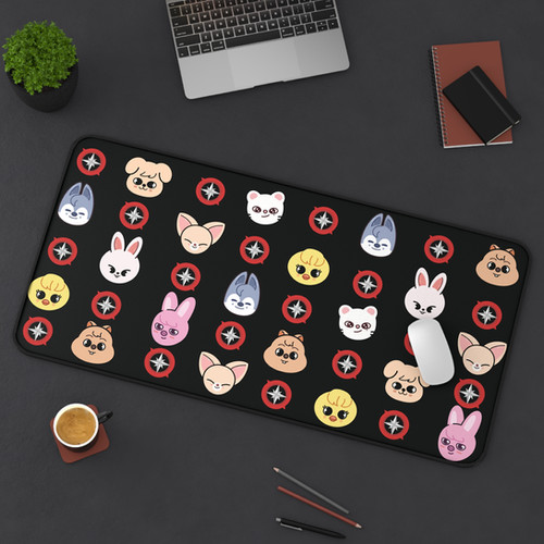 Stray Kids Skzoo Compass Pattern Skzoo Desk Mat | No Small Dreams Shop