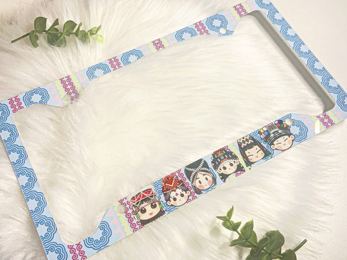 Hmong doll car license plate frame | No Small Dreams Shop