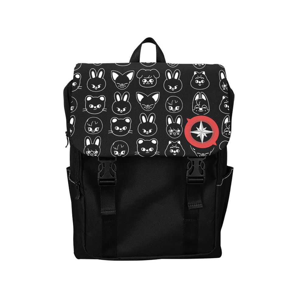 Stray Kids Skzoo Pattern Back Pack(Black) | No Small Dreams Shop