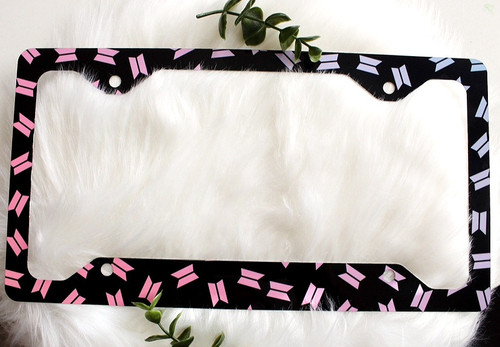 BTS Plain Black Car Plate Frame | No Small Dreams Shop