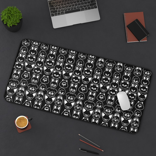 Stray Kids Skzoo BW Pattern Desk Mat | No Small Dreams Shop