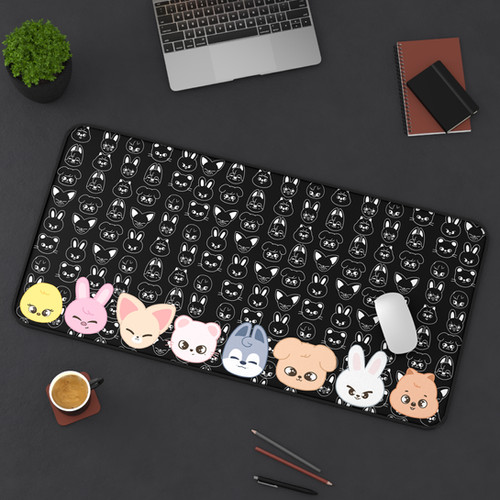 Stray Kids Skzoo BW + Colored Skzoo Desk Mat | No Small Dreams Shop