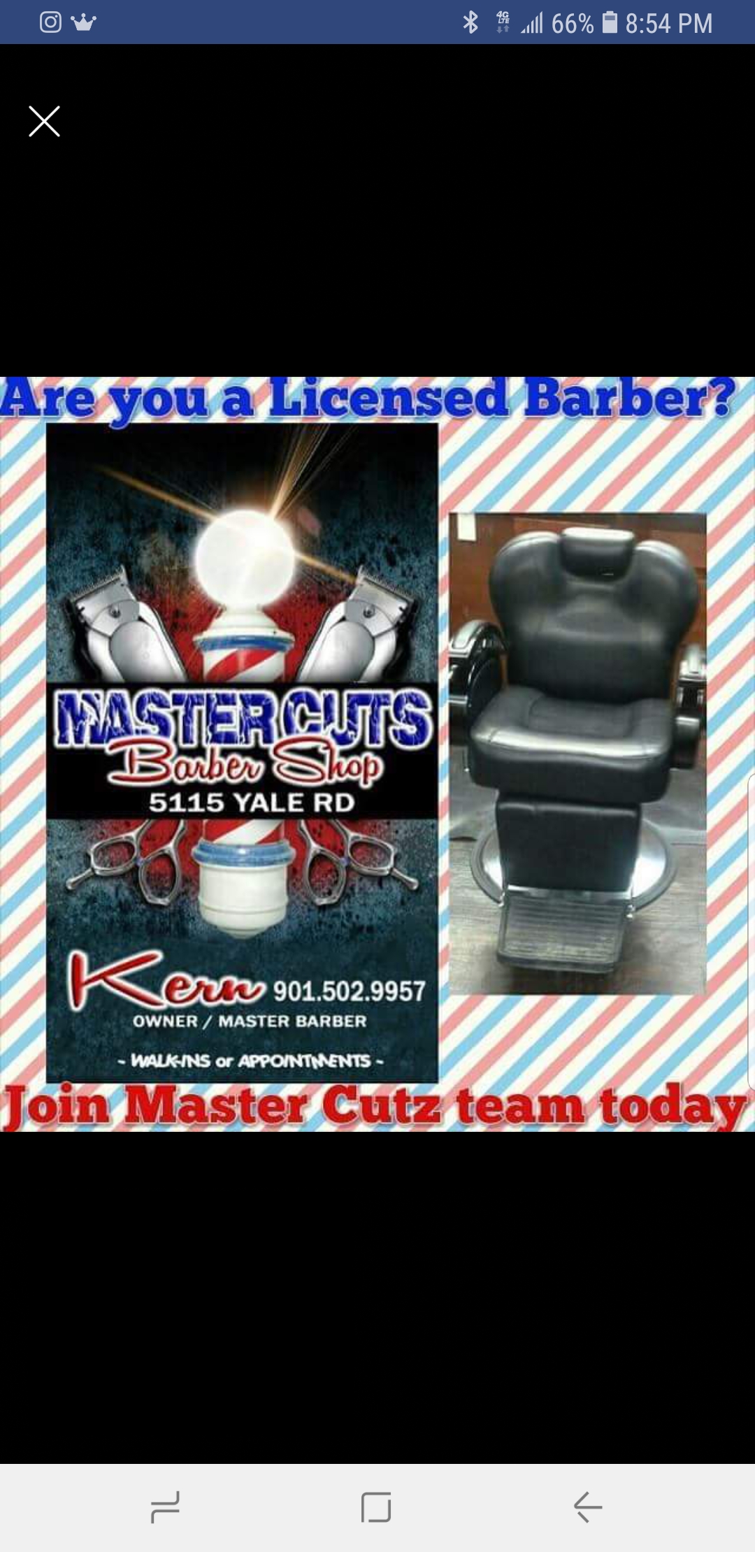 Join "master-cutz-memphis" on the Spaces by Wix App