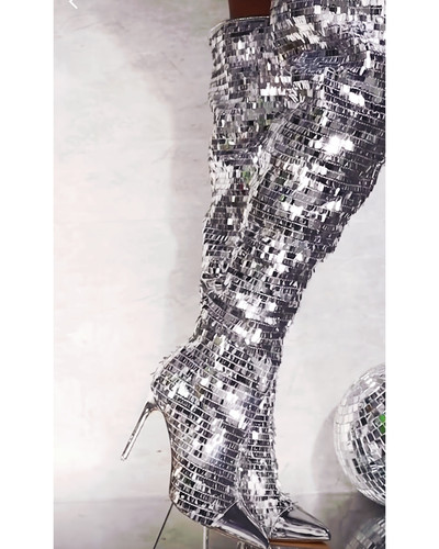 Flashy Vitta Thigh High Boot | Sole Queen