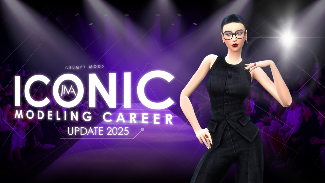 Mod Sims 4 : Iconic : Active Modeling Career | grumpymods