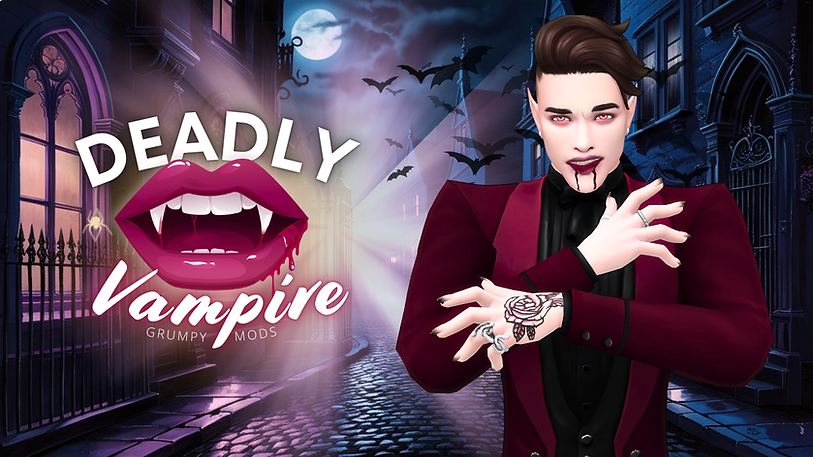 Mod Sims 4 : Deadly vampire | grumpymods