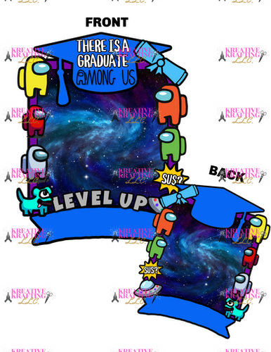 AMONG US BLUE CAP GRAD FAN | KreativeKraftingLLC