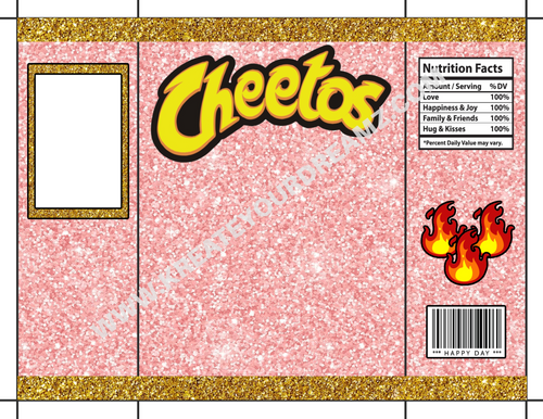CHEETOS LIGHT PINK GLITTER | KreativeKraftingLLC