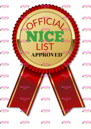 OFFICIAL NICE LIST BADGE | KreativeKraftingLLC