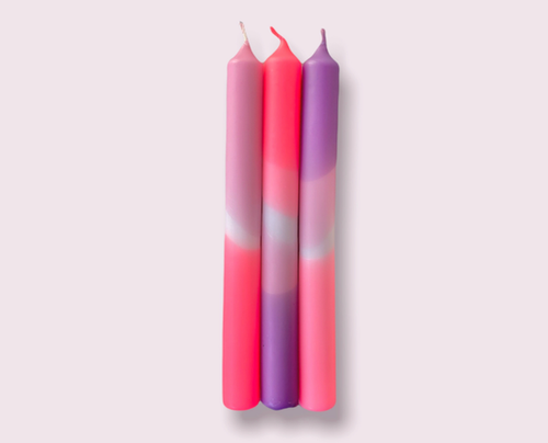 Bougies neon pink stories | Matizla déco
