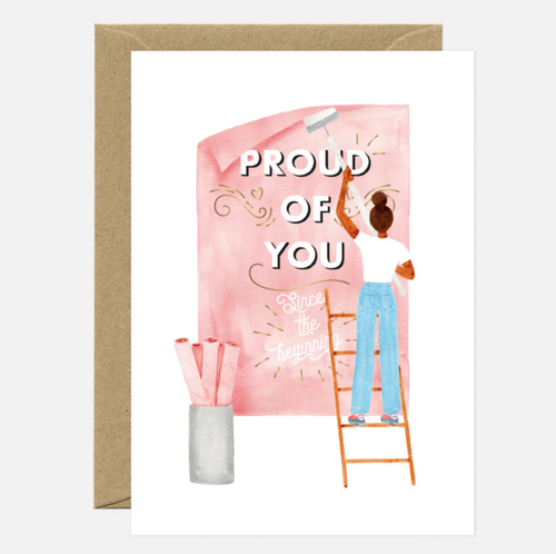 Proud of you - Supportive Greeting card - Gold foil | Matizla déco