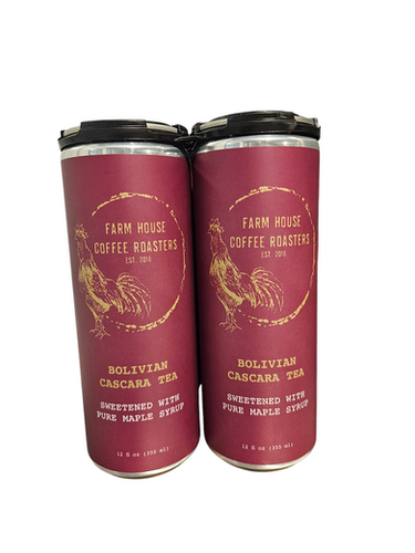 Sweetened Cascara Tea - Shelf Stable Cans | certified-organic