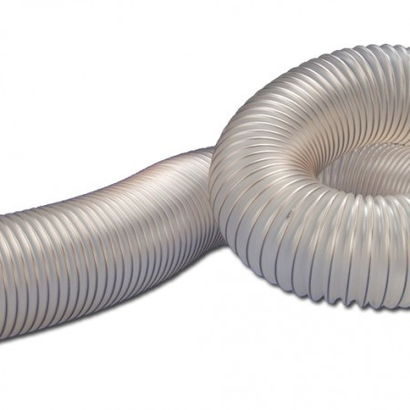 Clear PU Flexible Antistatic Duct / Hose | Woodwork Machinery..