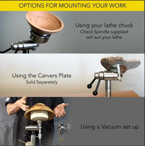 WOODCUT Pro-Mount Carving Stand | Woodwork Machinery..