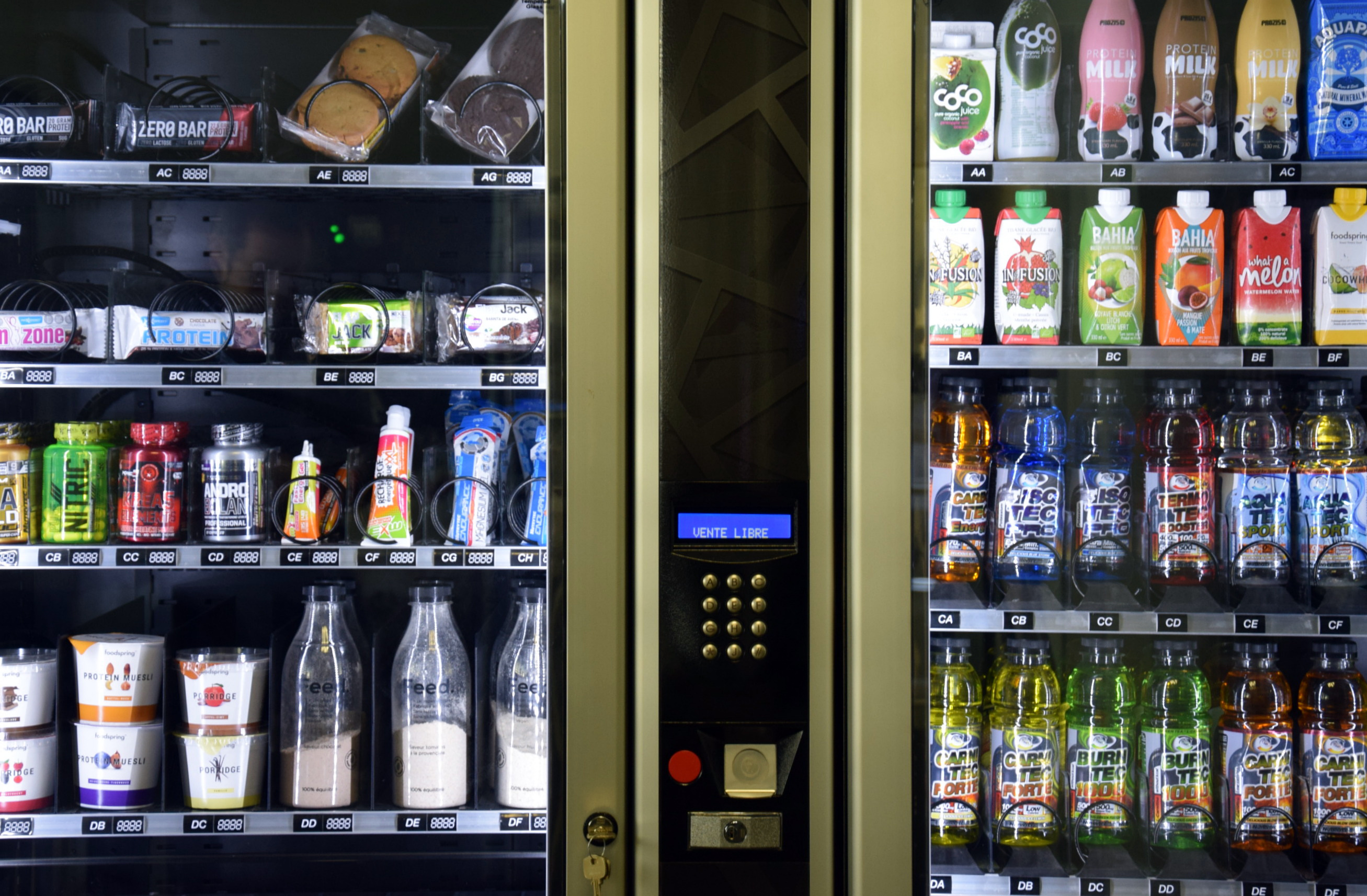 PowerBreak / Distributeurs Automatiques pour Salles de Sport