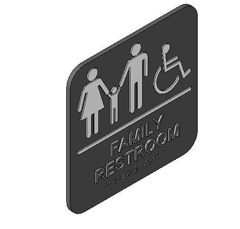Family Restroom Sign | Virtuarta