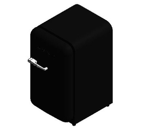 Smeg_Mini Refrigerator_Black | Virtuarta