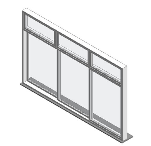 Sliding Window_Three Panes_Pane Top Fixed | Virtuarta